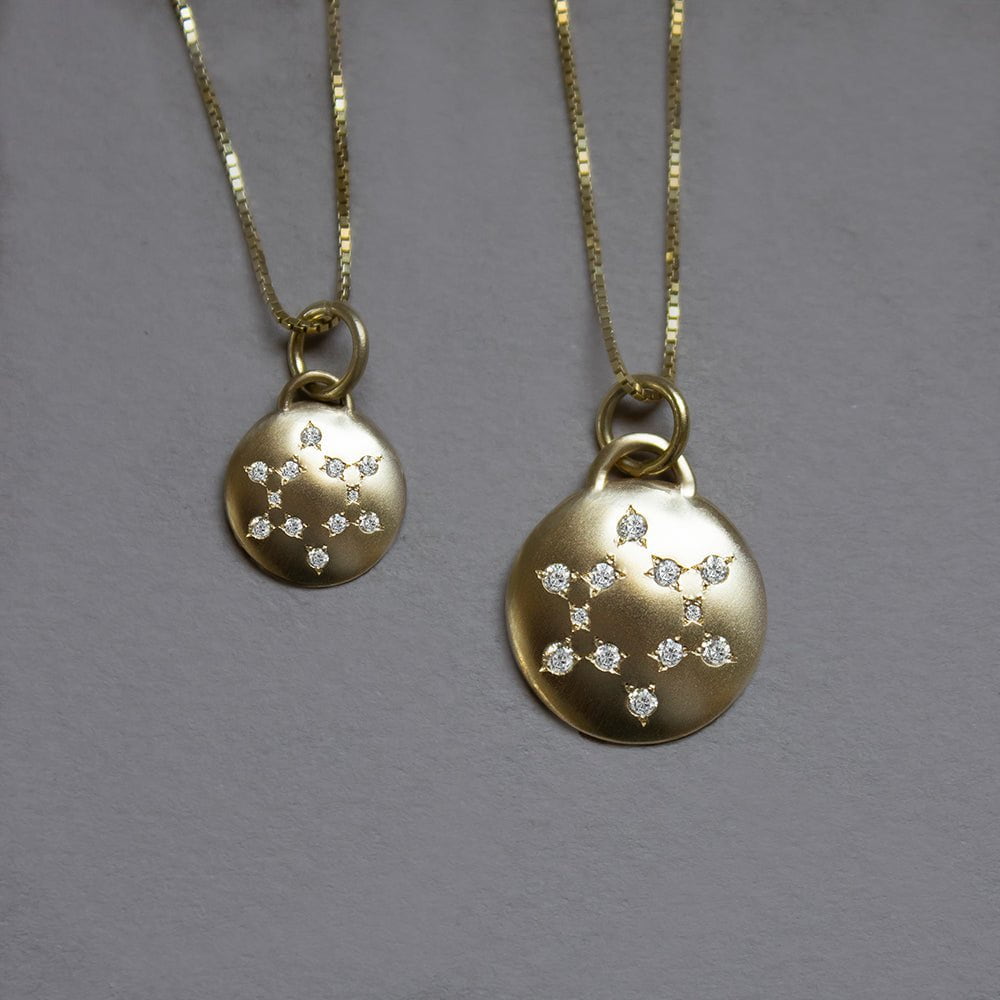 Gold Star Of David Necklace
