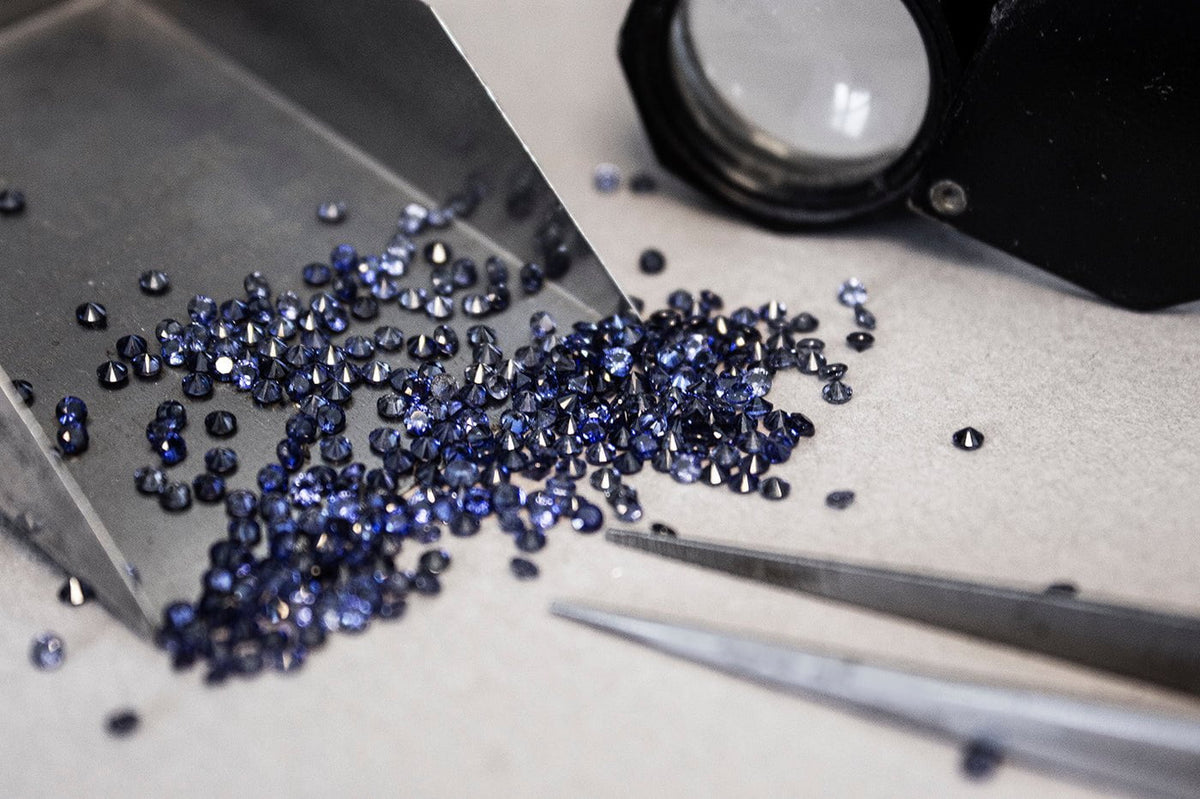 Blue Diamond Wolf Ring