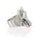 Blue Diamond Wolf Ring